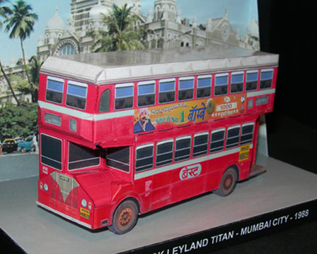 Papercraft - Double Decker Bus Ashok Leyland Titan - Papercraft4u ...