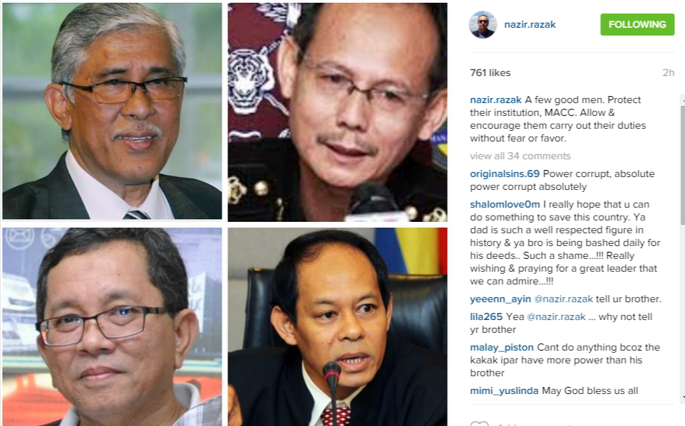 PM's Brother Nazir Razak has given his support to the Malaysian Anti ...