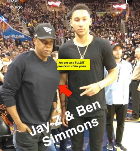 Jay Z Wears Bulletproof Vest to Basketball Game (photos) • ErockCity.com