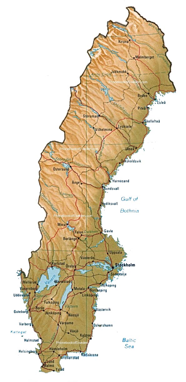 Sverige Karta Province-området