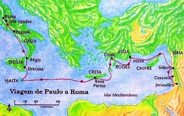 Teologia & Graça: A Viagem de Paulo a Roma