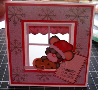 PAPER PIECING MEMORIES BY BABS: Light Up Christmas Card