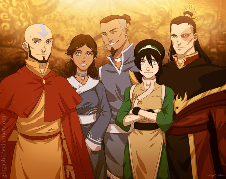 Team Avatar - Happy Best Friends Day | Komic Korra Gallery