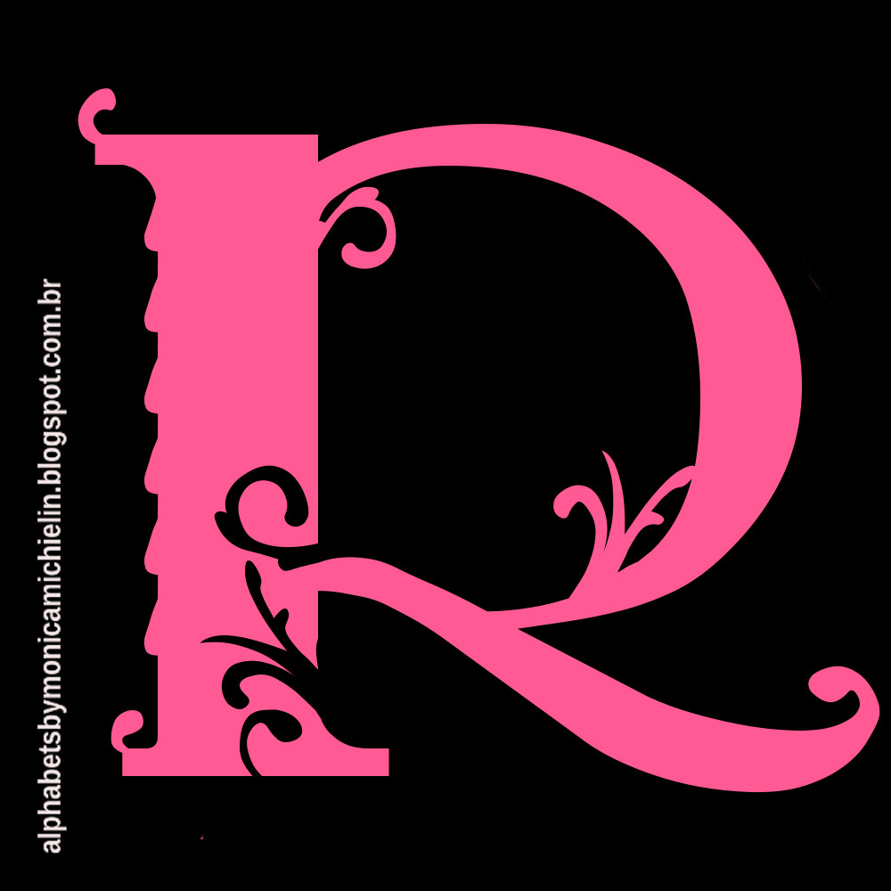 M. Michielin Alphabets: ALFABETO ROSA , PINK ALPHABET AND BLACK , PINK ...