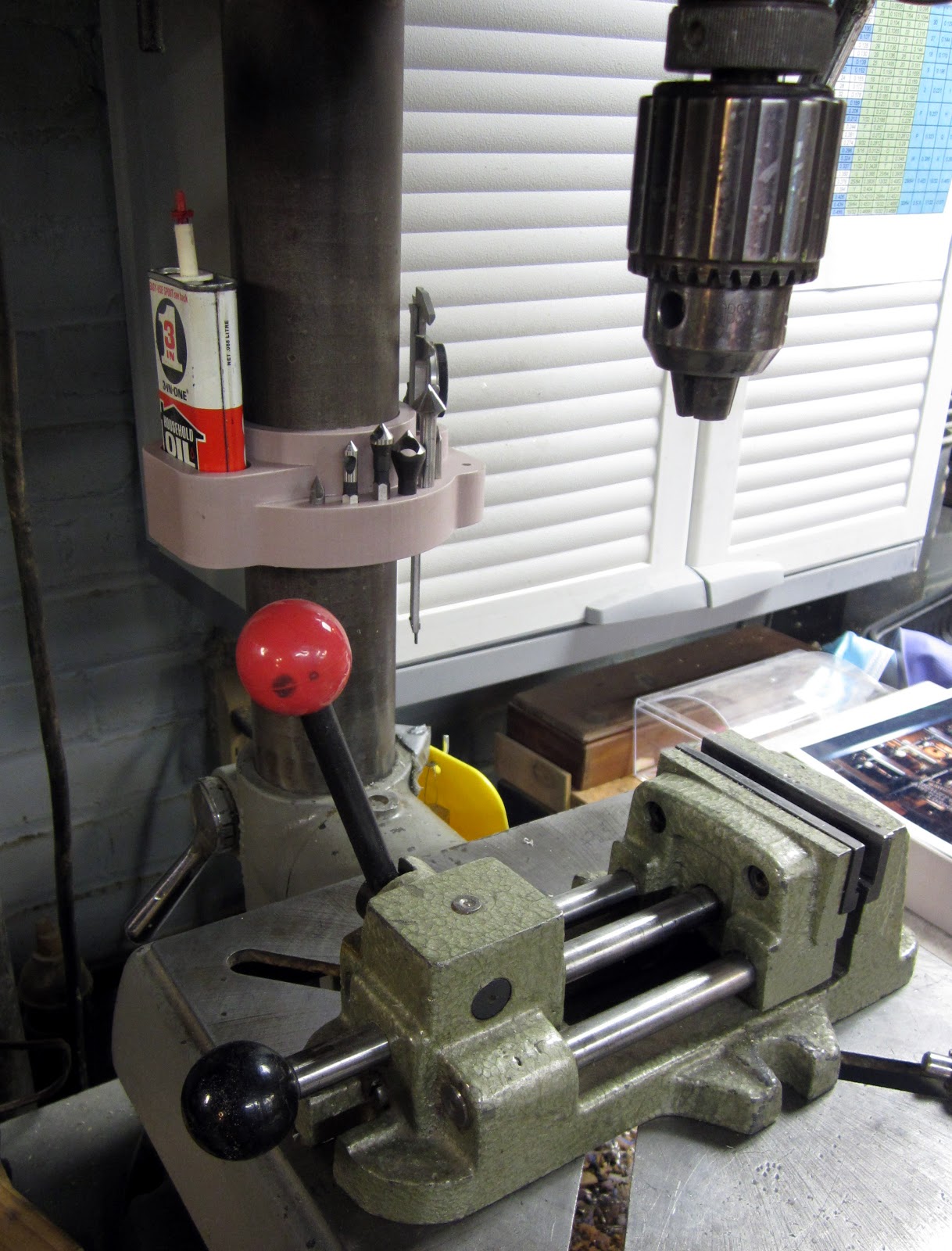 MI Shop Tools Inventions: Drill press Tool Caddy