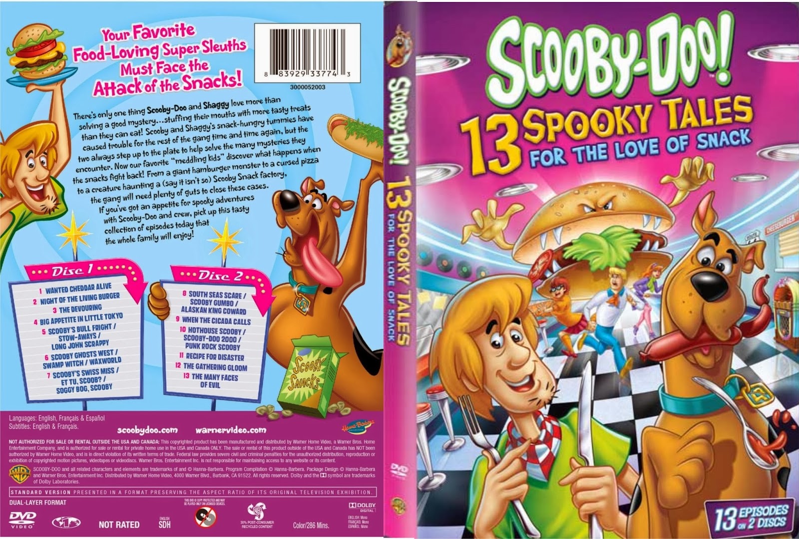 ESTRENOS EN BLU RAY: SCOOBY DOO 13 SPOOKY TALES FOR THE LOVE OF SNACK