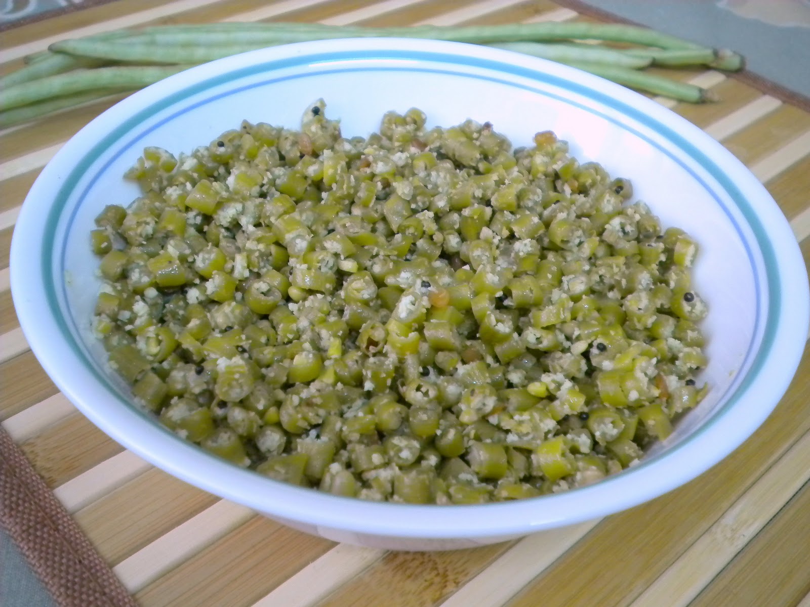 Palakkad Chamayal: Yard Long Beans Thoran | Payaru or Karamani Thoran