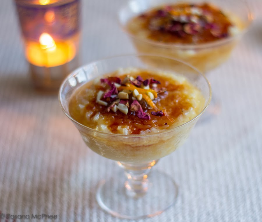 Recipe for Diwali : coconut and rosewater rice pudding - Hot and Chilli