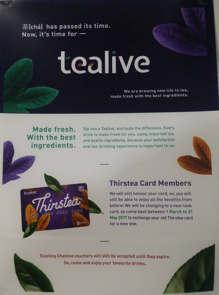 The NEW Tealive Malaysia MENU, Tea Is Our Life - Miri Food Sharing