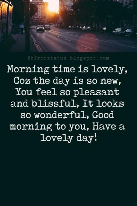 Cute Good Morning Text Messages With Beautiful Morning Images