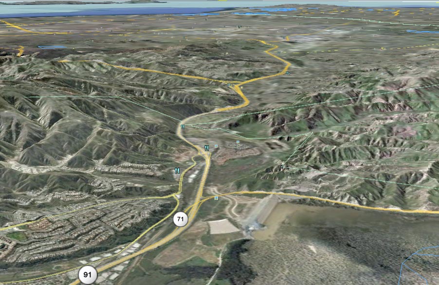 Oskar blir lite smartare: Santa Ana River - en intressant antecedent flod