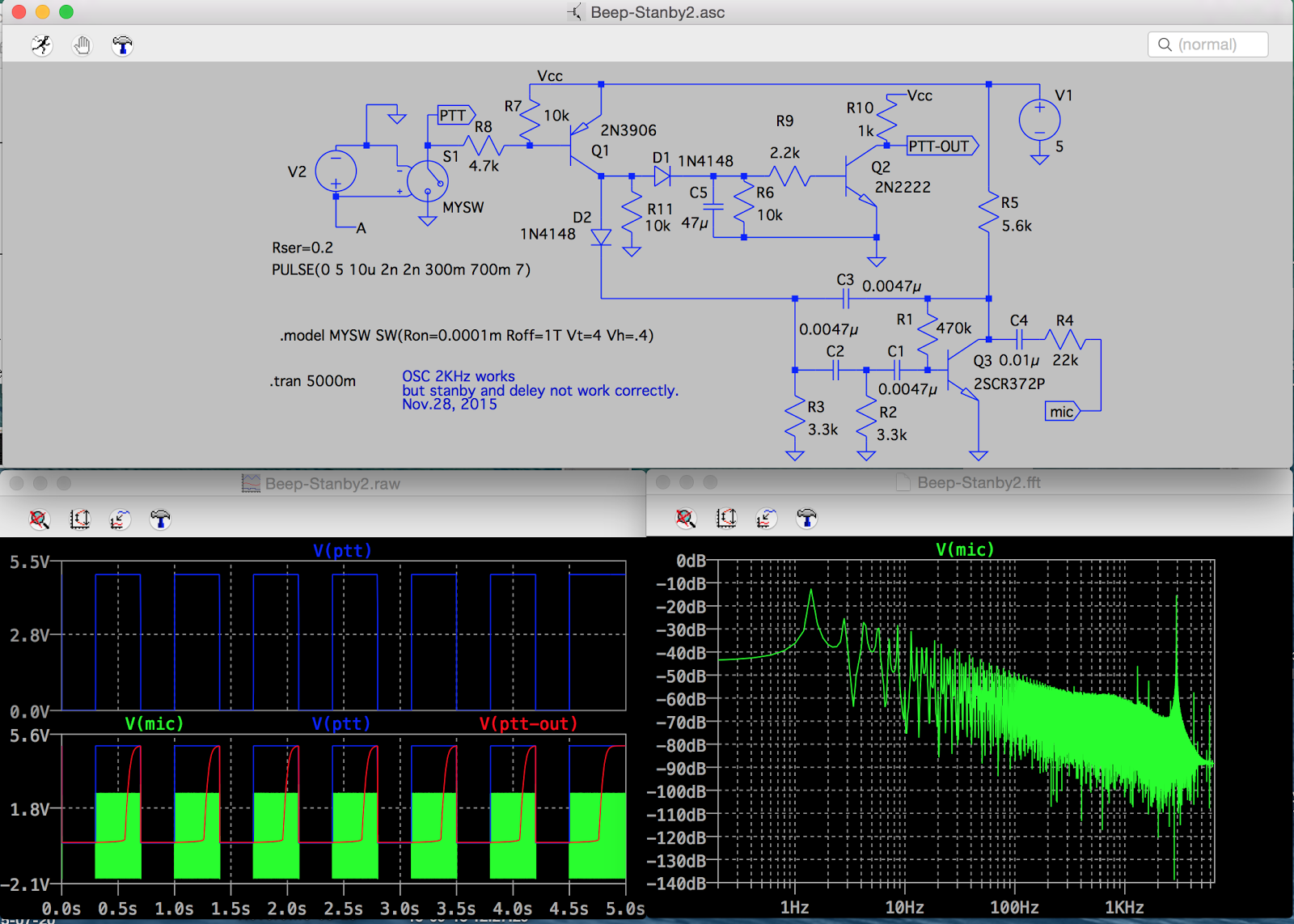 Designing Radios, Electronics. /通信装置設計入門・学習: Standby Beep circuit ...