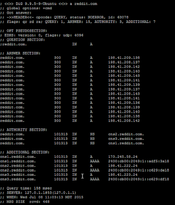 5 big name websites who use round-robin DNS and their TTL values ...