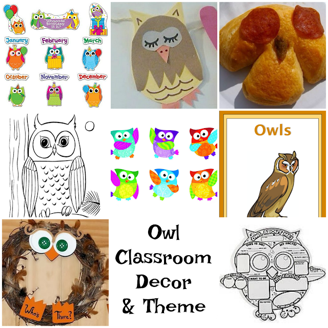 9 Owl Back to School Decorations Thematic Unit - Adventures of Kids ...