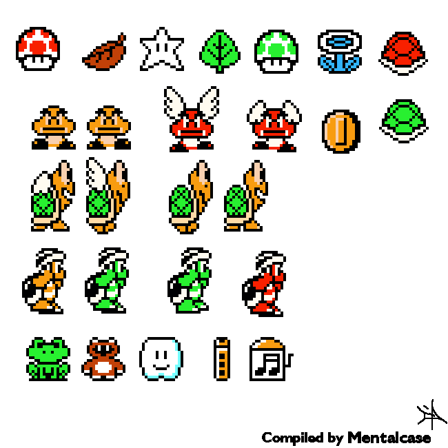 Papercraft : Diorama Mario template