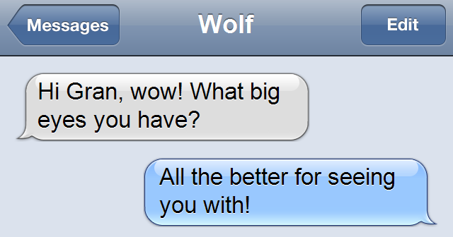 Teaching Direct Speech Punctuation using the iPhone text messaging!