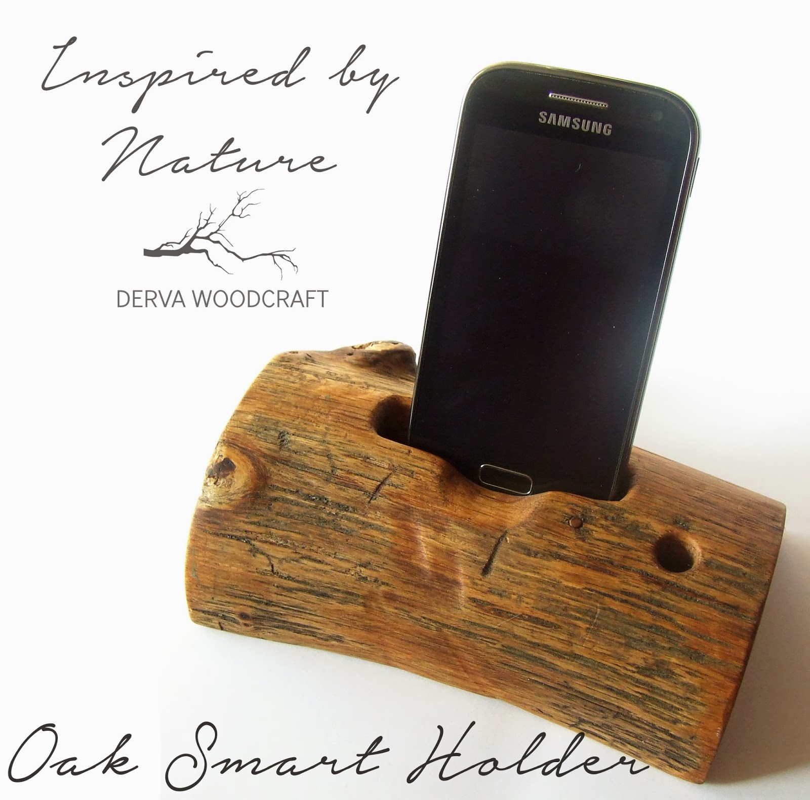 DERVA WOODCRAFT: OAK SMART HOLDER znów
