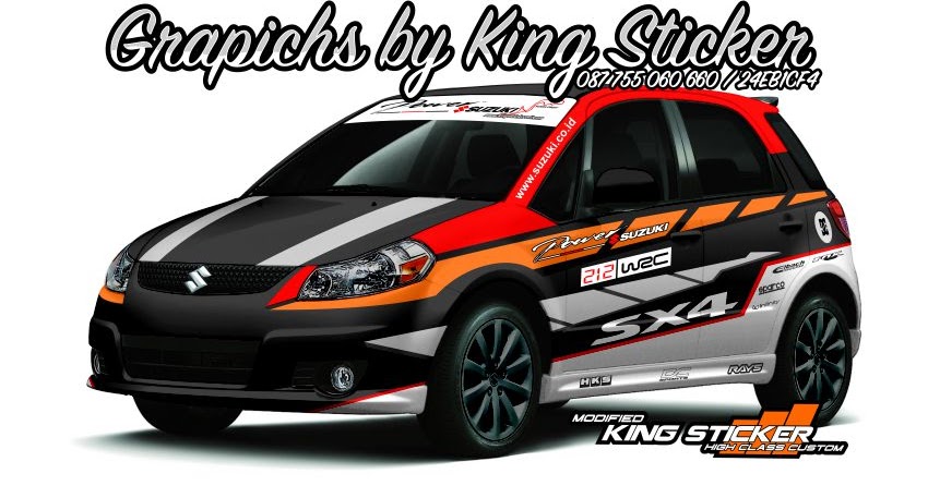 CUTTING STICKER SUZUKI X OVER | King Sticker bali