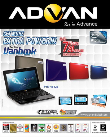SYSCOM: ADVAN VANBOOK N455 BLACK Rp. 2.350.000 * RESMI