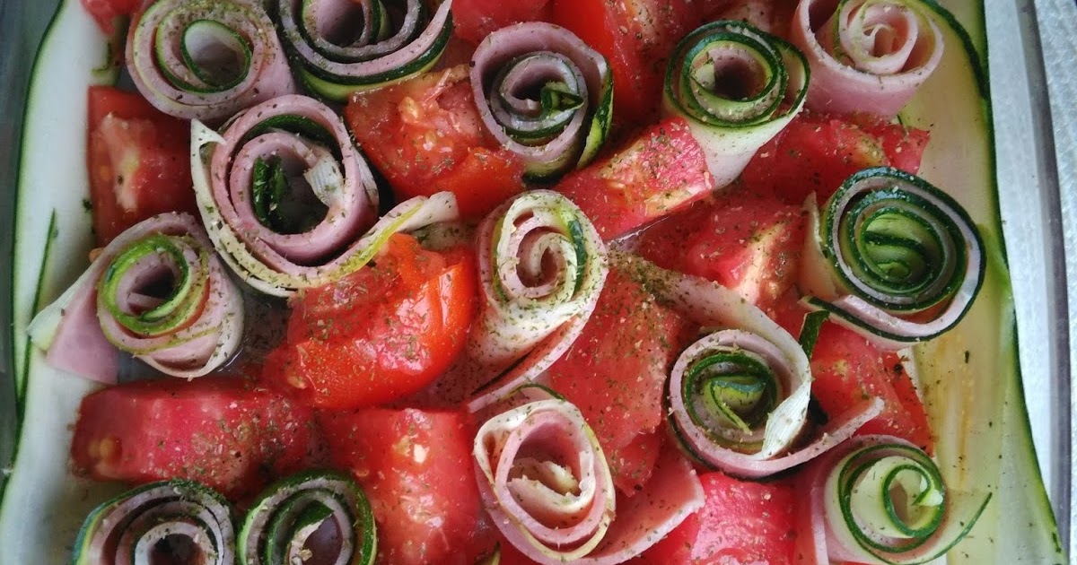 Rose de courgette tomates