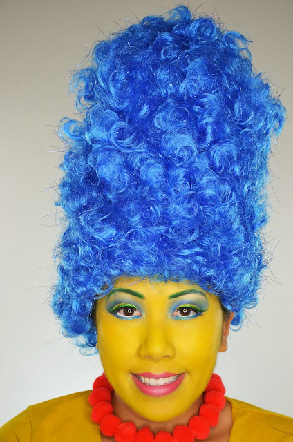 2013 Halloween Makeup: Marge Simpson! | Makeup By RenRen