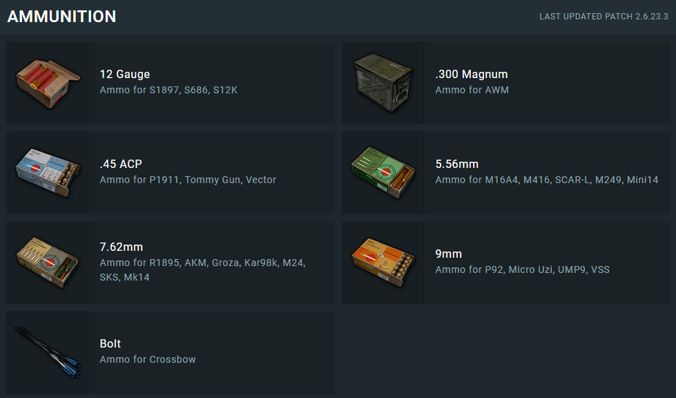 [PUBG] Characteristics of items and weapons ~ The Leet Guides