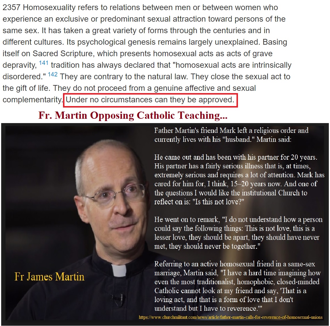 Connecticut Catholic Corner: Fr James Martin on men kissing men at Mass