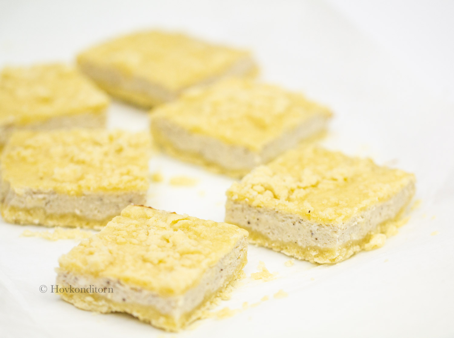 Ricotta & Rum Crumb Squares