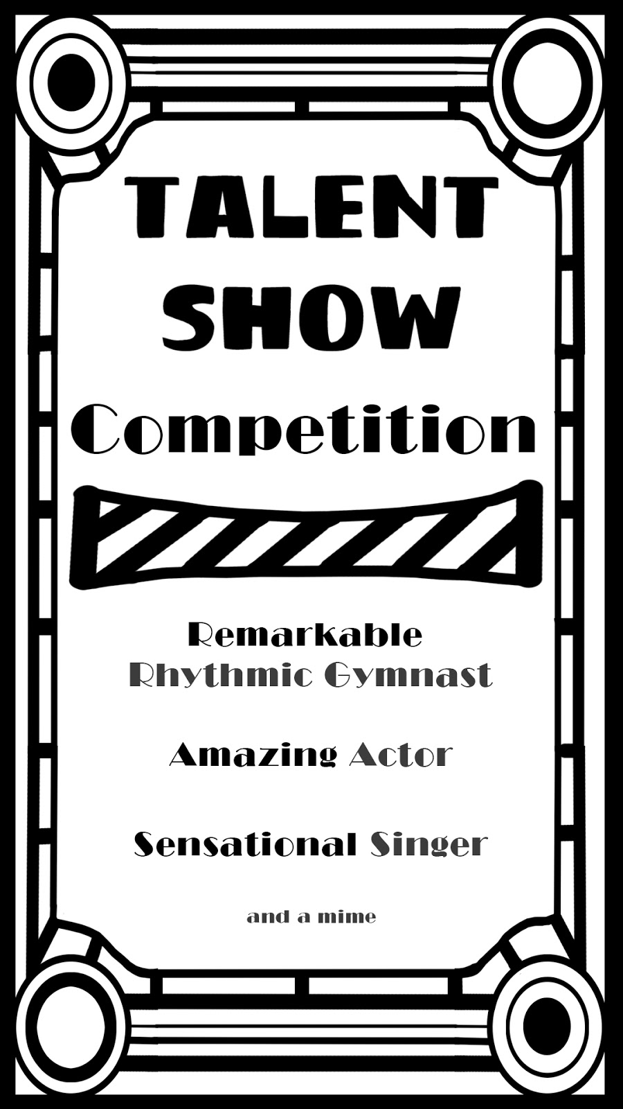 Collaboration: Talent Show Poster Design