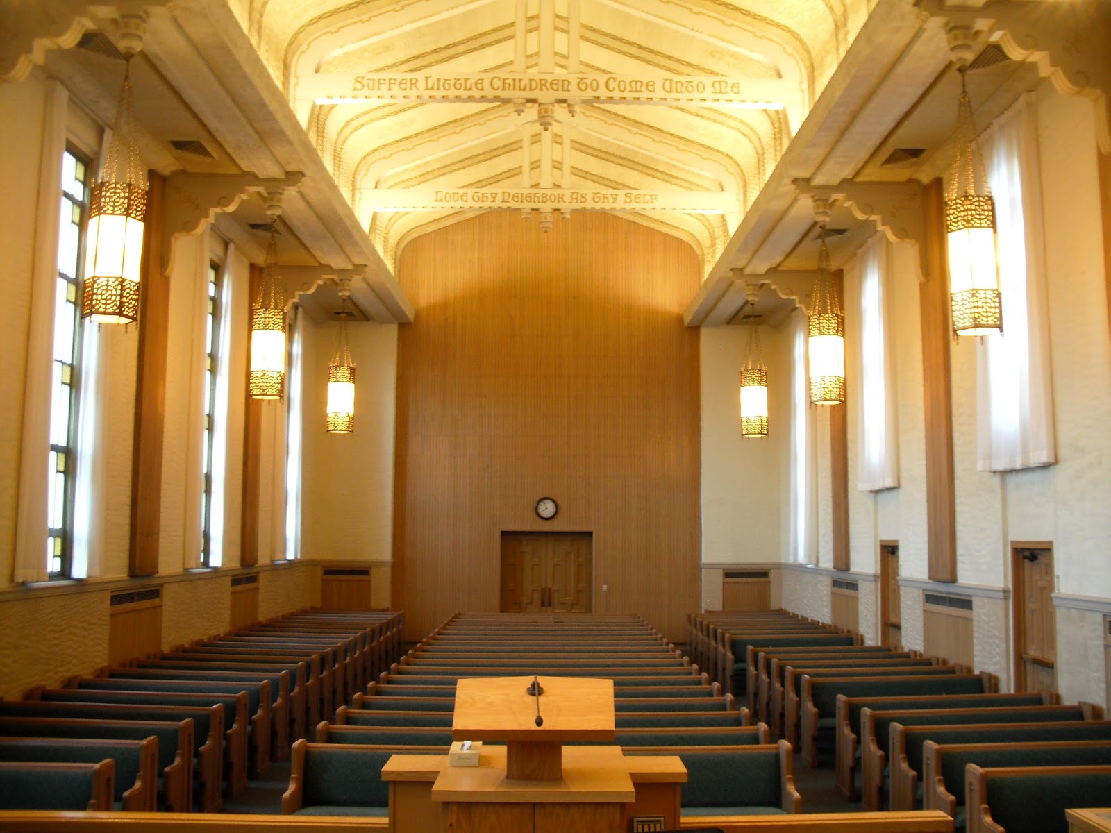 Historic LDS Architecture: University Ward: Chapel Interior