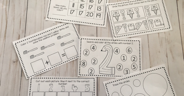 Preschool Math Journal | Busy Hands and Minds