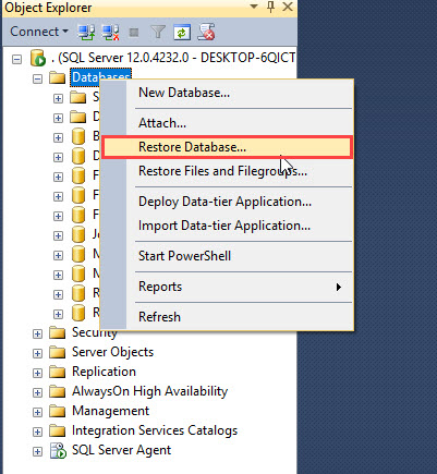 Setup AdventureWorks Database in Microsoft SQL Server 2014 ~ IT Tutorials with Example