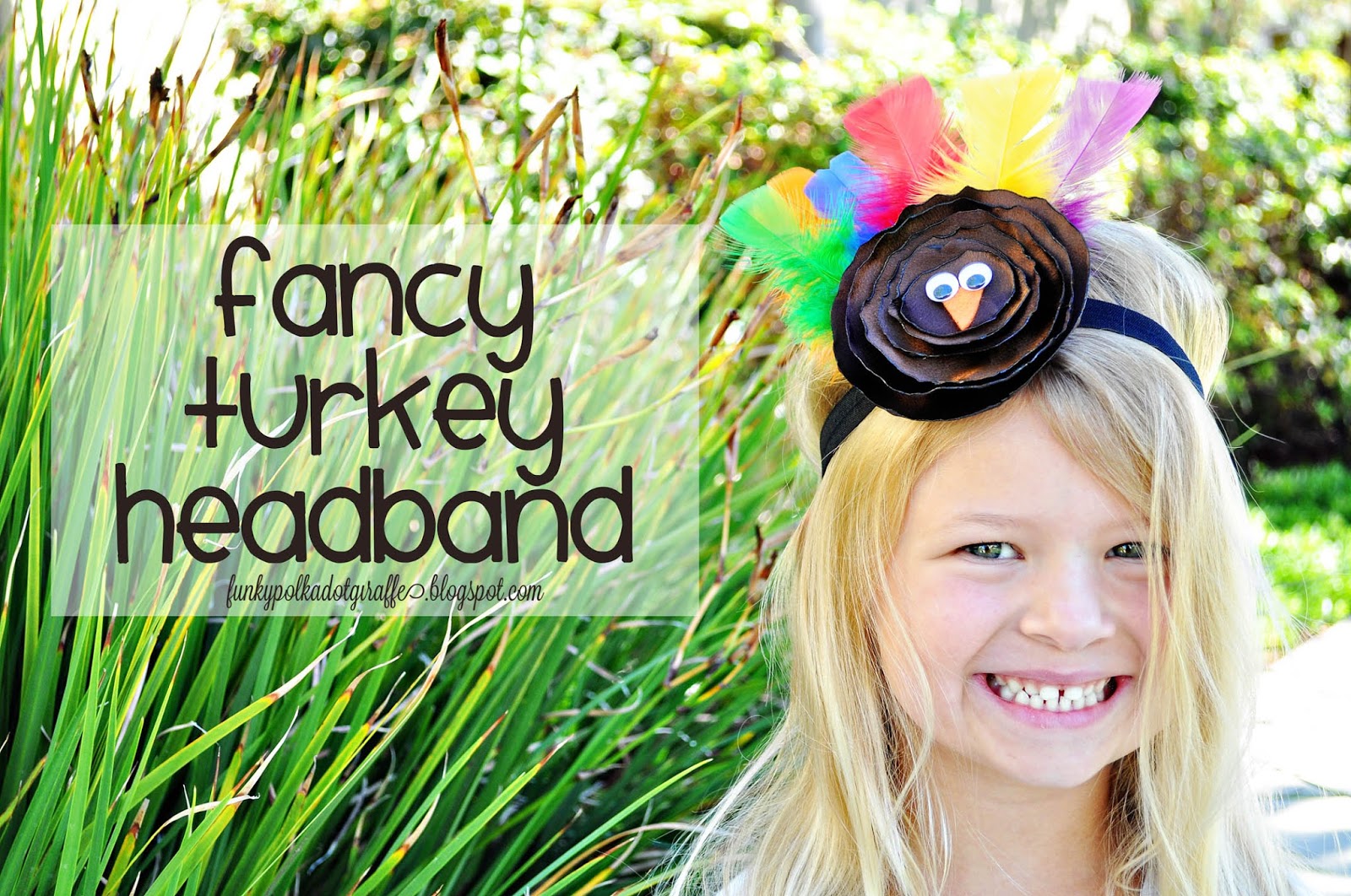 Funky Polkadot Giraffe: Fancy Turkey Headband {Tutorial}