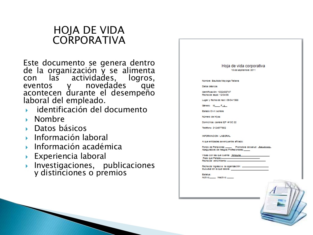 DOCUMENTOS ORGANIZACIONALES: TIPOS DE DOCUMENTOS