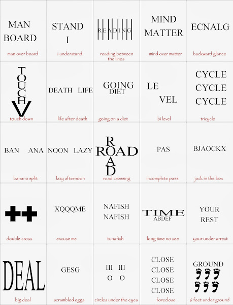 DIY Party Mom: Hidden Meaning Brain Teaser Free Printable Game