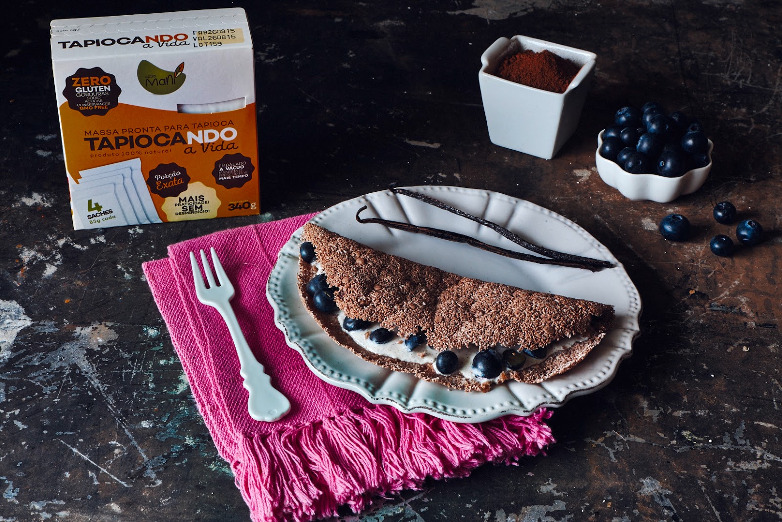 Paula Barrozo: ♥ Deliciosa Receita de Tapioca com Chocolate e Mirtilo ...