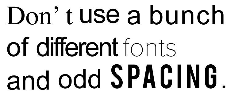 Natalie Pavlovec's Design Blog - Typography 2: 8 Examples of Bad Typography