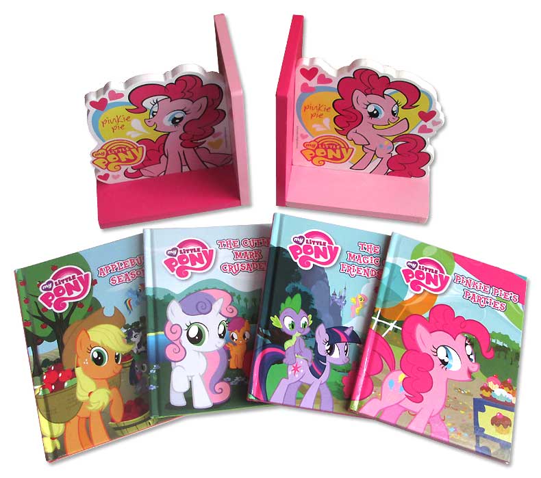 Planet Bayi: My Little Pony Story Books and Wooden Bookends (includes 4 ...