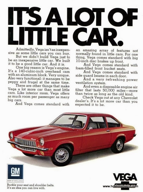 HOVER MOTOR COMPANY: History of the Chevrolet Vega - the little car ...