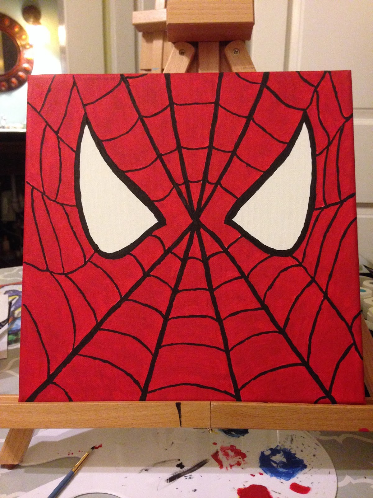 Crafting with Heather: Superhero Paintings