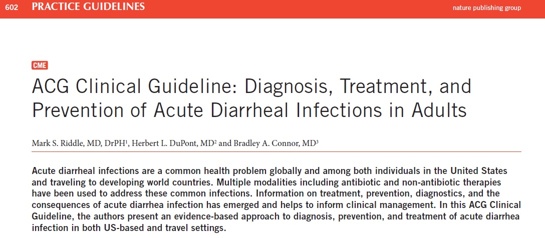 American College of Gastroenterology (ACG) Guideline - Medstellar