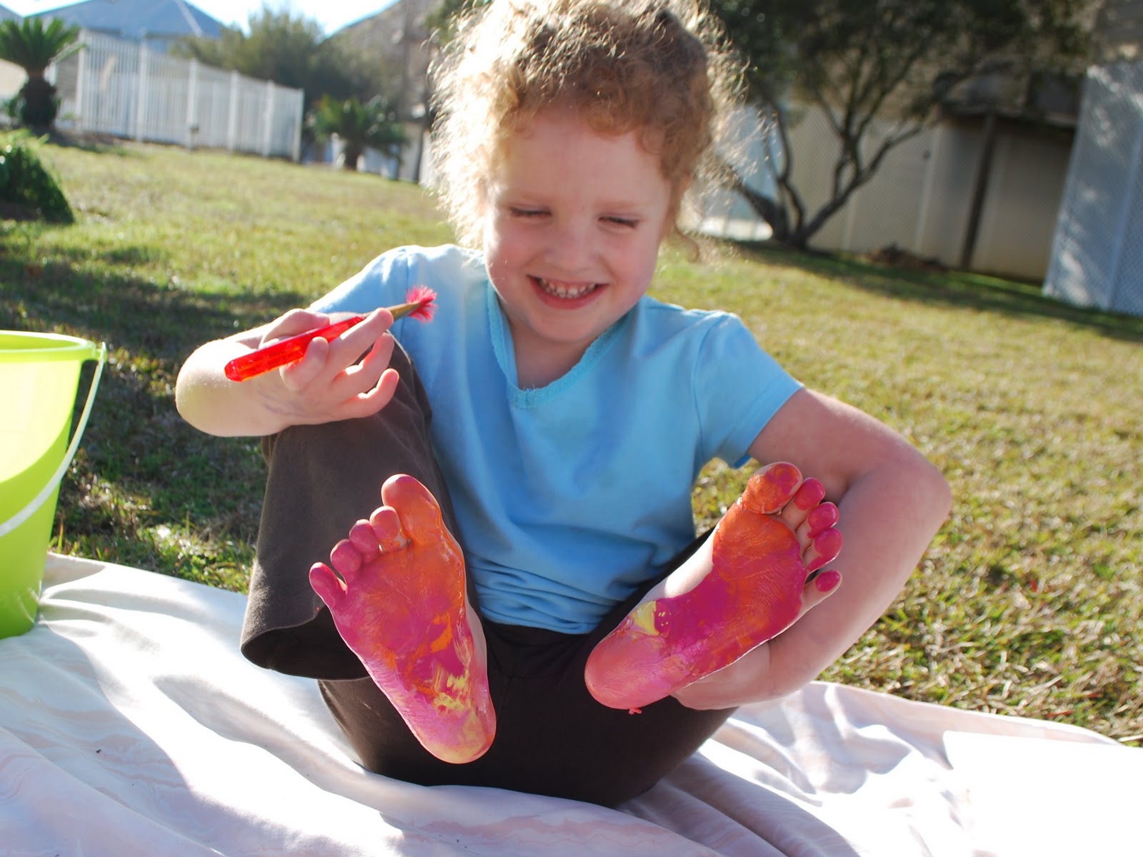 Charity's Chatter: Feet painting