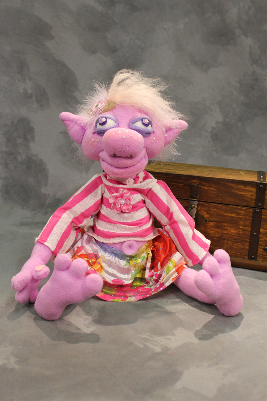 Fairy Willow's Troll Factory: Cornwall Purple Troll, 2 foot tall Soft ...