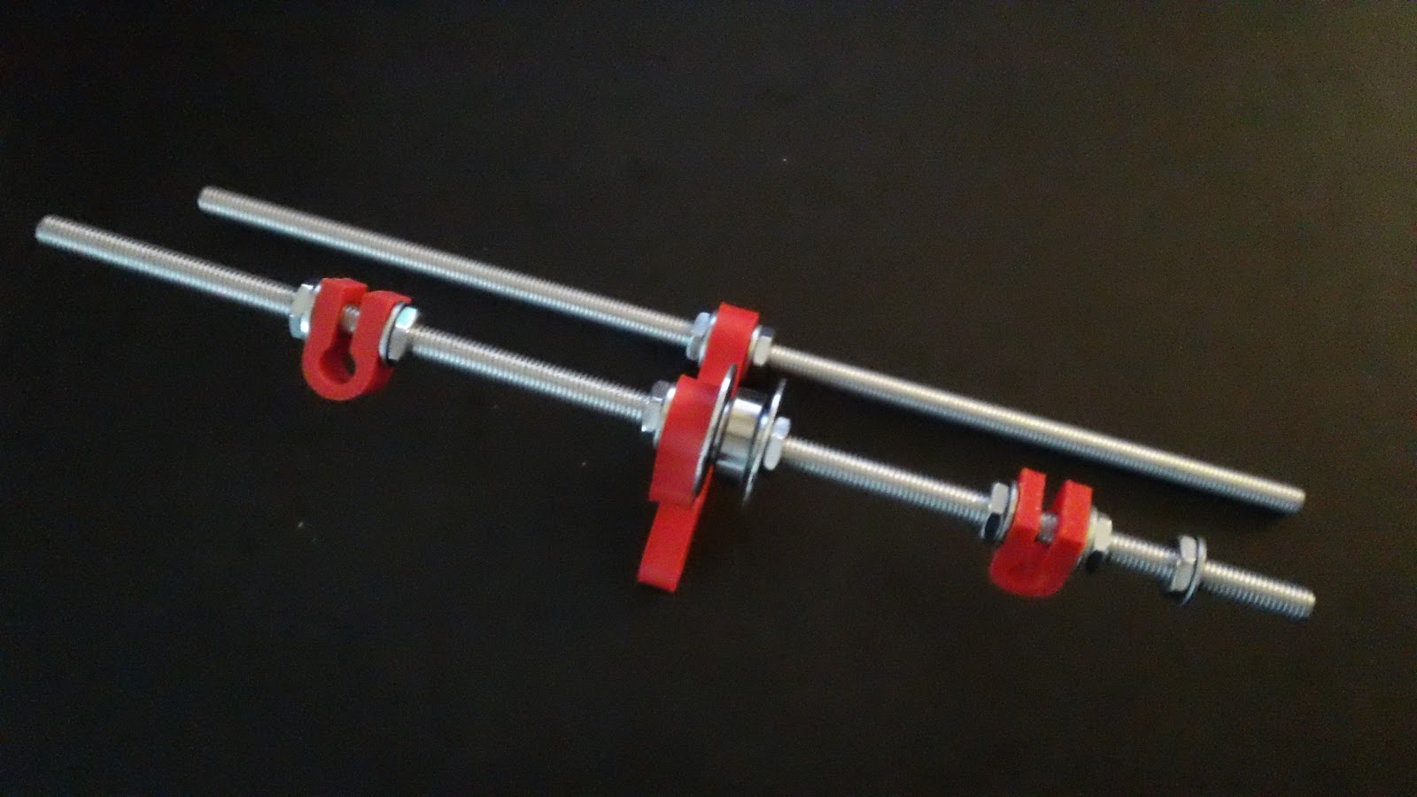 Tom's 3D Printer Guide: Affix front threaded rods to frame triangles