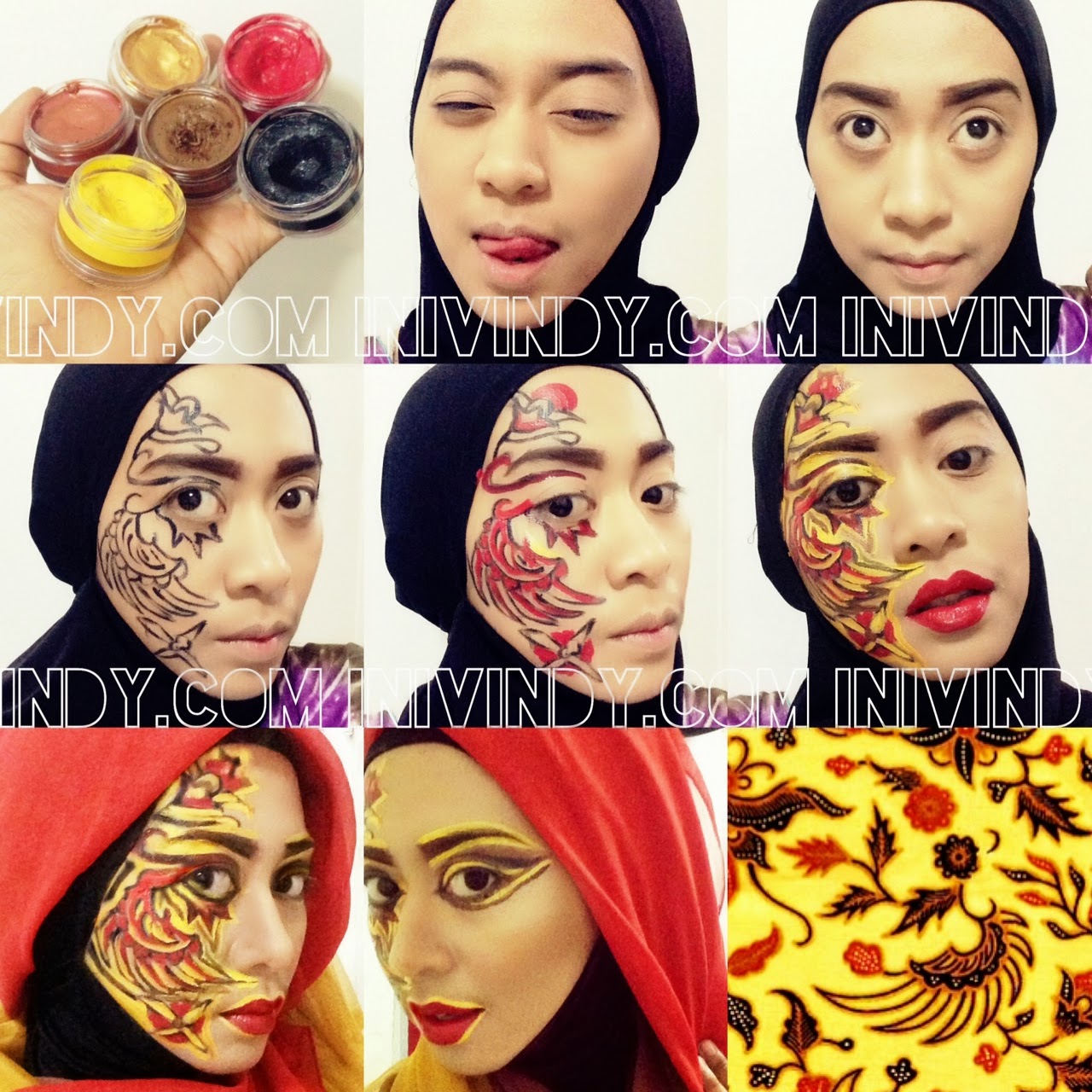Ini Vindy Yang Ajaib: Kreasi Makeup Unik Dengan Batik