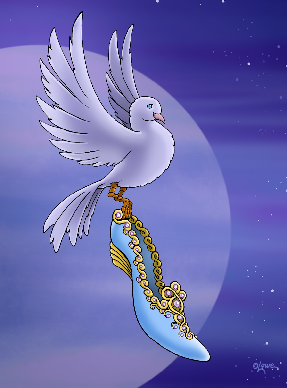 DAVE LOWE DESIGN the Blog: Ashputtel Illustrations: Bird, Slipper, and ...