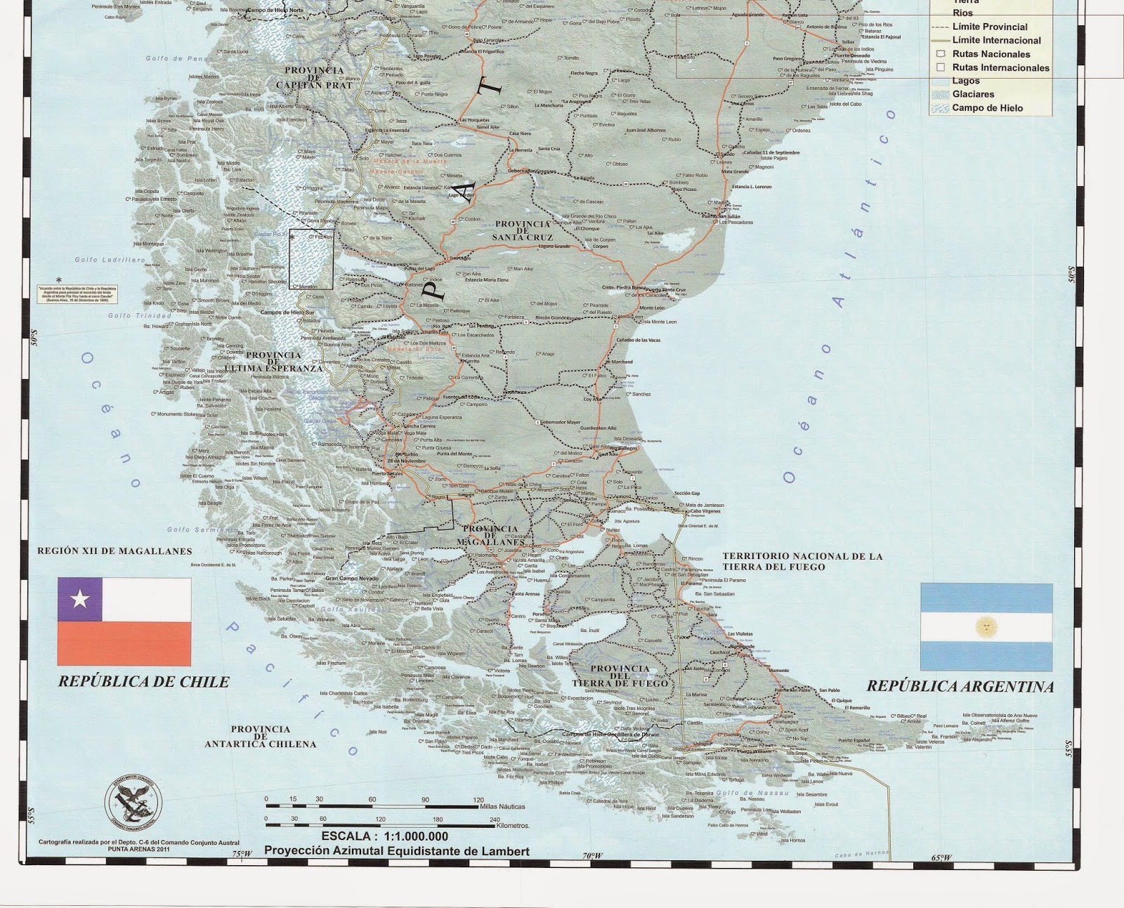 turismo yamana: Mapa Región Magallanes