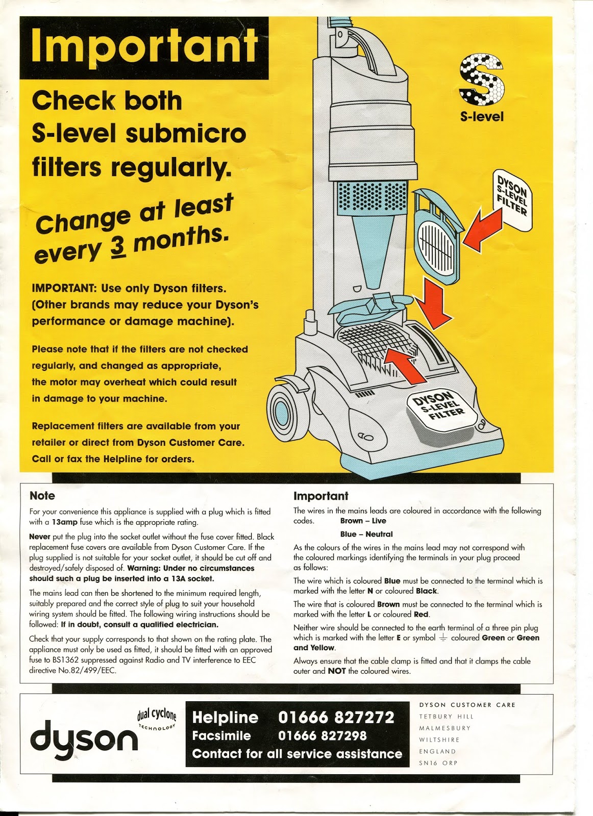 Dyson DC01 Antarctica Solo Instruction Manual