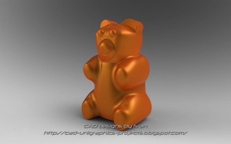 CAD designs by Ivan: Gummy Bear model