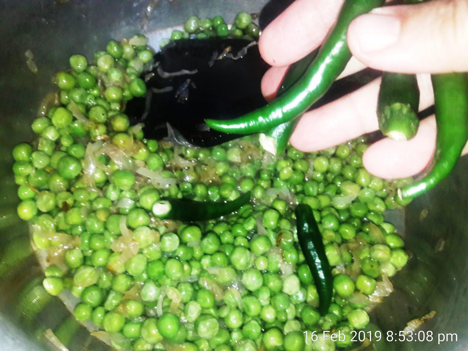 Fried Matar Masala Recipe - Yummy Traditional